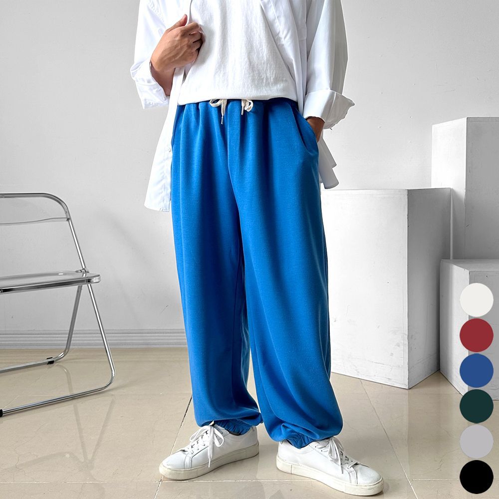 벌룬 트레이닝 조거팬츠 남성 바지 밴딩 팬츠 루즈핏 h9o - 마니템