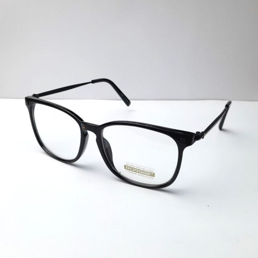 가는테 빅렌즈 메탈+뿔테 패션 안경 RORGGE 7258 // 메탈안경테 안경테 남자 z2n - 마니템