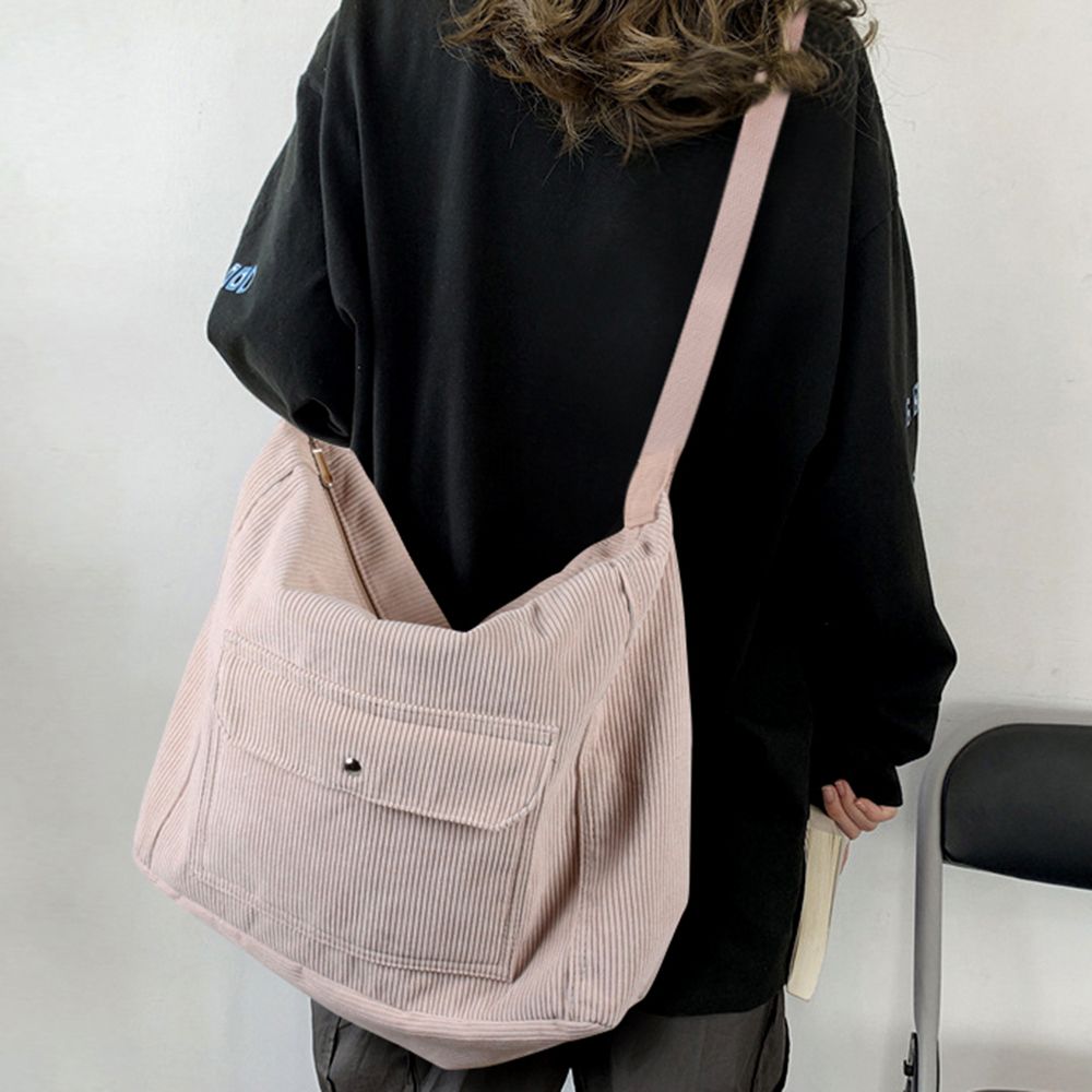 빅 포켓 골덴 코듀로이 스타일 숄더백 여성 크로스백 여성용가방 가죽토드백 V1c 마니템