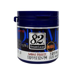 간식 초콜릿 롯데 드림카카오82% 가바 GABA 86g - 오너클랜